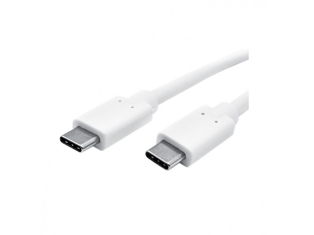 Kabl USB3.1 C muški-USB3.1 C muški beli 1.0m