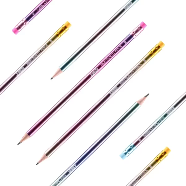 Colores, grafitna olovka, metalik