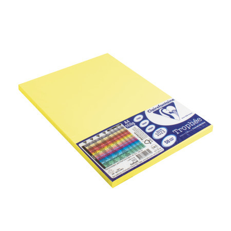 Claire, kopirni papir, A4, 160g, svetlo žuta, 50K ( 486363 )