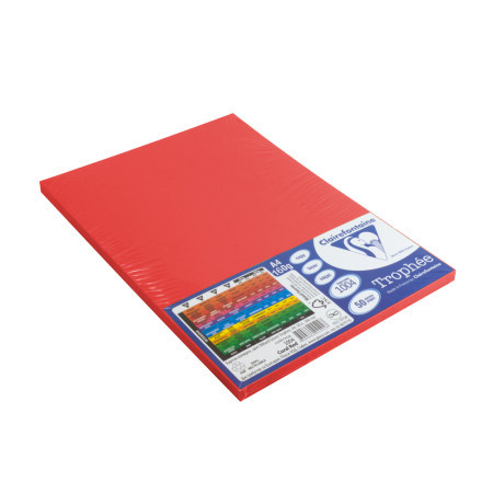 Claire, kopirni papir, A4, 160g, intenzivna koralno crvena, 50K ( 486381 )