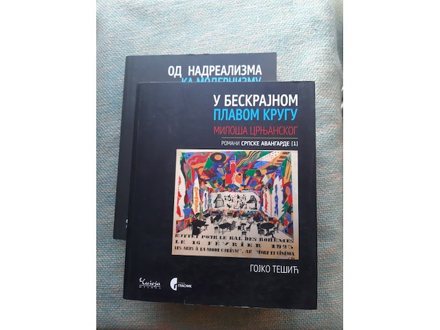 Gojko Tešić Romani Srpske avangarde dve knjige
