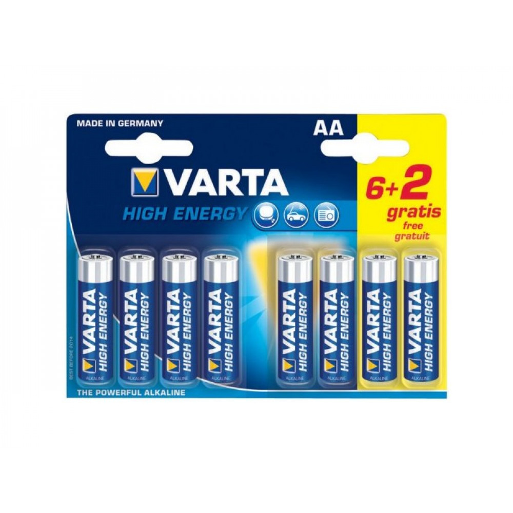 VARTA-4906SO AA 1.5V LR6 MN1500, PAK8 CK, ALKALNE baterije LONGLIFE