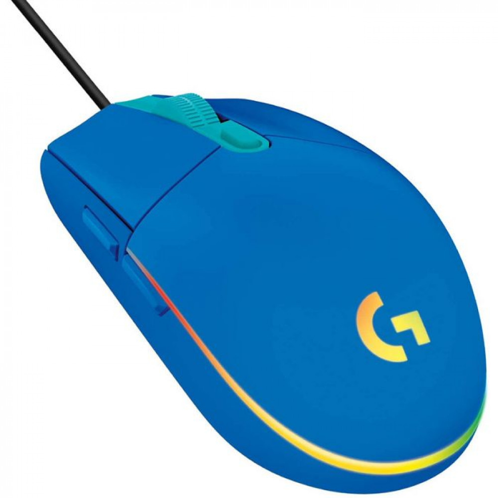 Logitech G203 Lightsync Gaming Wired Mouse, Blue USB