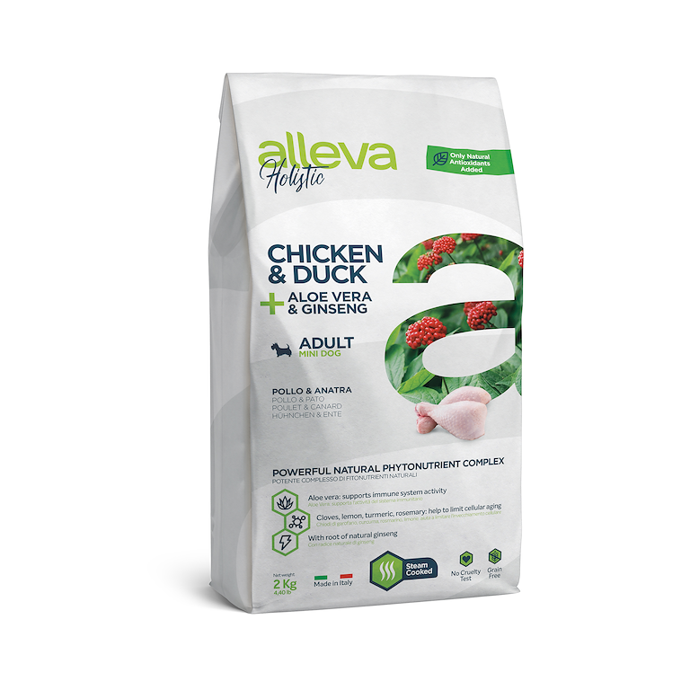 Alleva Dog Adult Mini Holistic Chicken&Duck 2KG