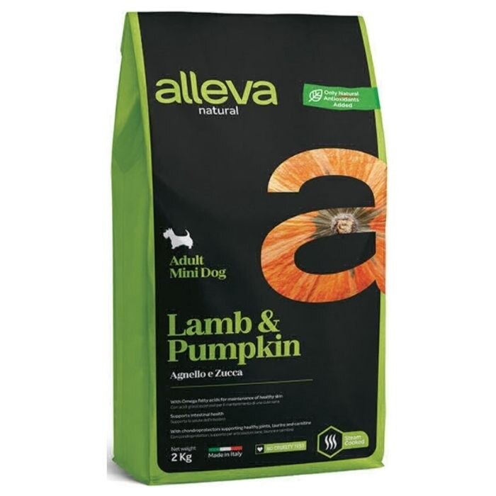 Alleva Dog Adult Mini Natural Lamb&Pumpkin 2KG