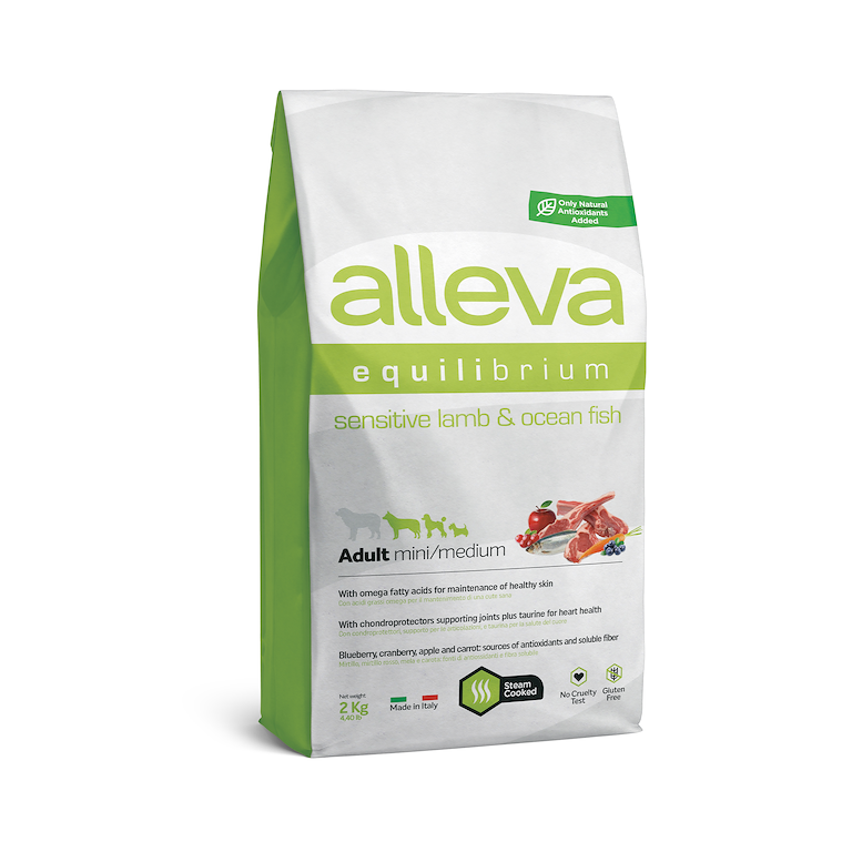 Alleva Dog Adult Mini&Medium Equilibrium Lamb&Fish 2KG