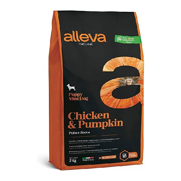 Alleva Dog Puppy Mini Natural Chicken&Pumpkin 0.8KG