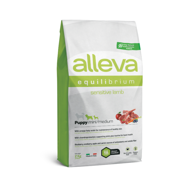 Alleva Dog Puppy Mini&Medium Equilibrium Lamb 2KG