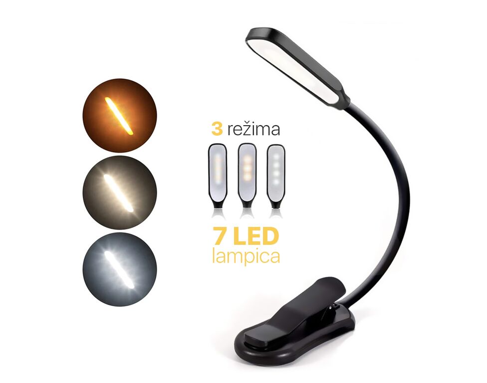 Led lampa EL01 crna