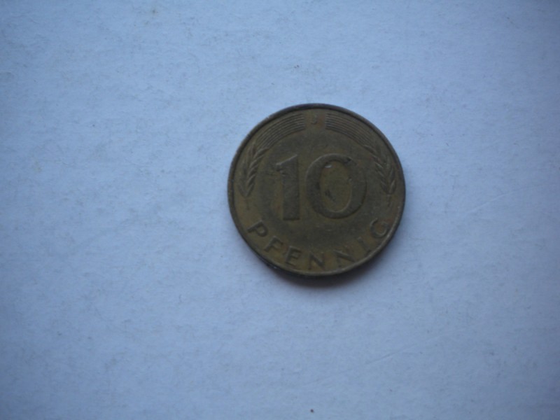 10 PFENNIG 1971J - NEMACKA