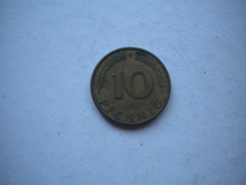 10 PFENNIG 1972D - NEMACKA