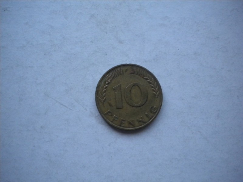 10 PFENNIG 1972F - NEMACKA