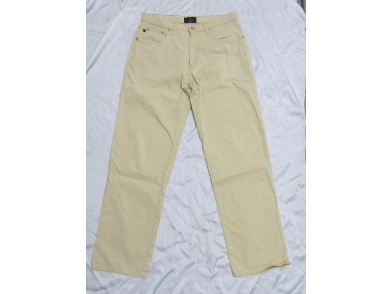 TRUSSARDI krem muške pantalone vel. M