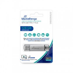 MEDIARANGE GERMANY USB FLASH MEMORIJE 128GB/3.0/COMBO SA USB TYPE-C PLUG/MR938