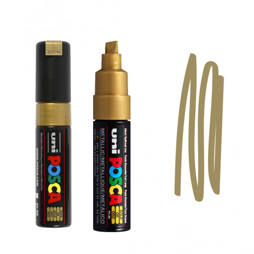 Uni Posca Paint Marker Pen PC-8K - Gold