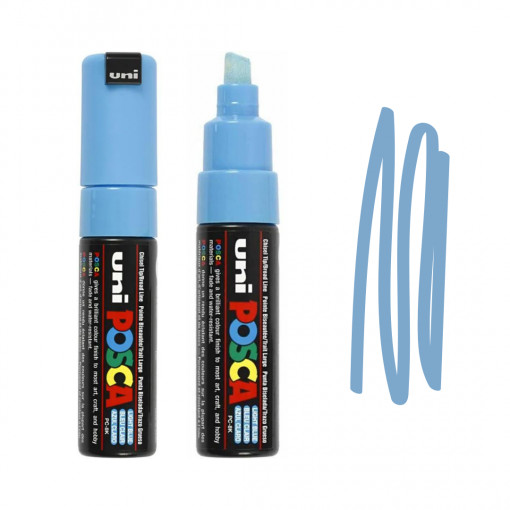 Uni Posca Paint Marker Pen PC-8K - Light Blue
