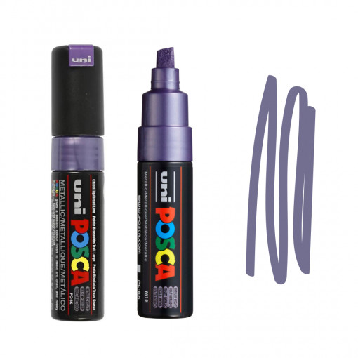 Uni Posca Paint Marker Pen PC-8K - METALLIC Violet