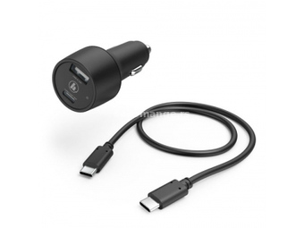 Hama (210522) auto punjač za telefon+kabl USB C (muški) na USB C (muški)