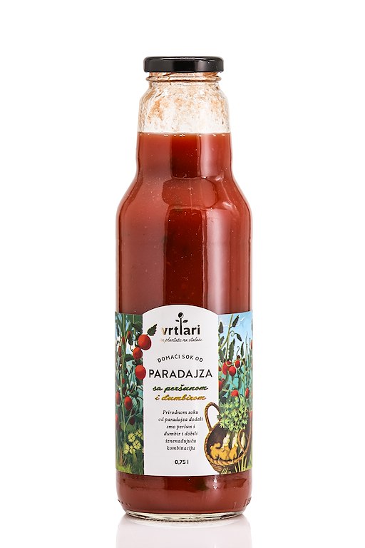 Domaći sok od paradajza sa peršunom i đumbirom 750 ml Vrtlari