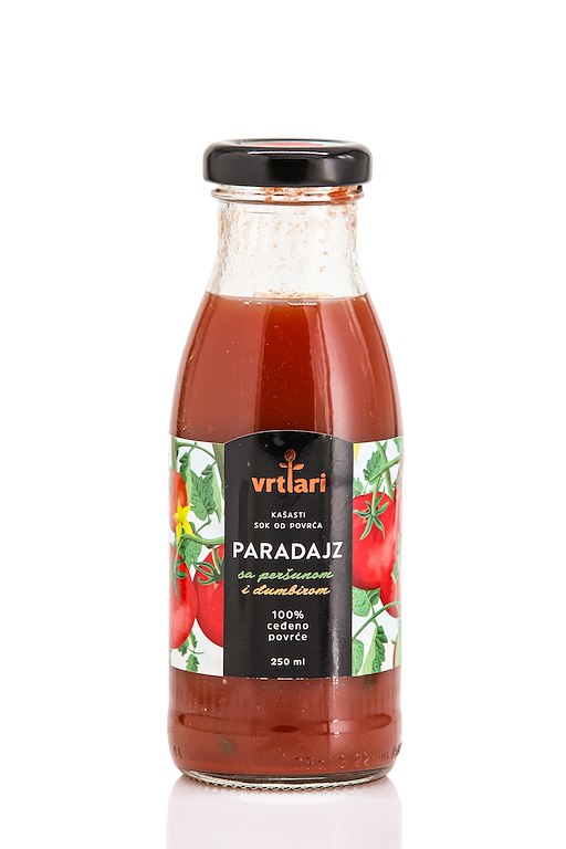 Kašasti sok od povrća paradajz sa peršunom i đumbirom 250 ml Vrtlari