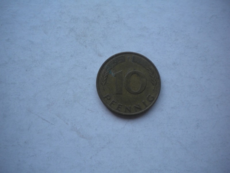 10 PFENNIG 1976F -NEMACKA