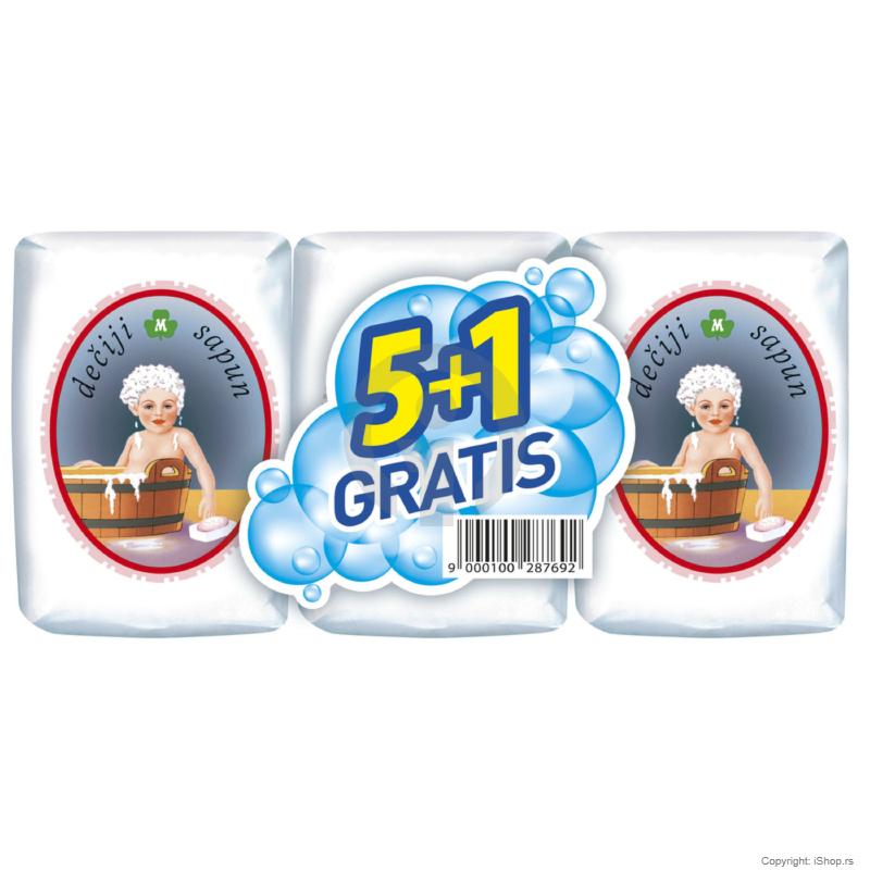 Dečiji sapun six pack: 5 plus 1 Gratis