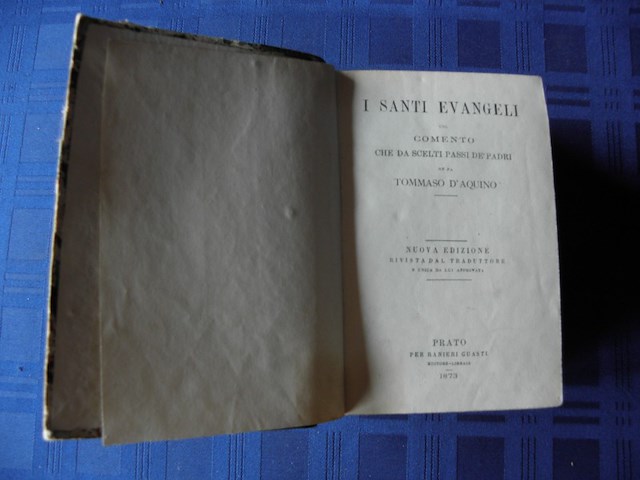 Toma Akvinski: I Santi evangeli, 1873