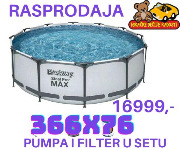 BAZEN 366X76 SA PUMPOM I FILTEROM RASPRODAJA