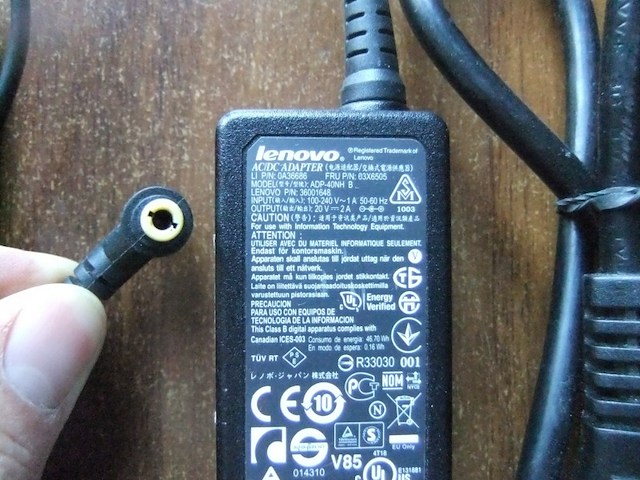 Lenovo adapter 20V 2A za laptop ORIGINAL + GARANCIJA!