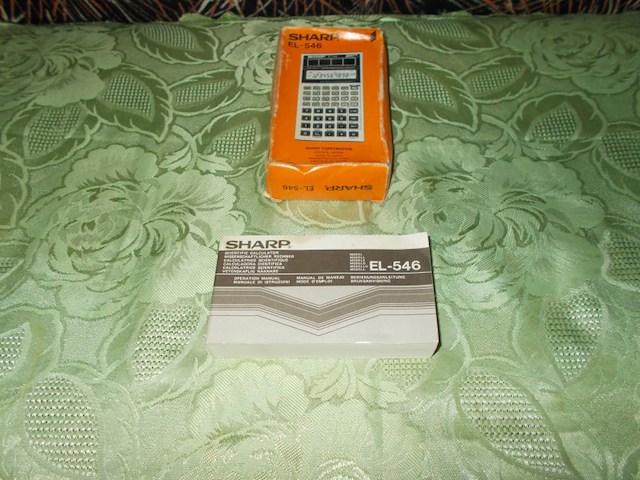 Sharp EL-546 - kutija i uputstvo