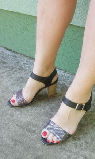 Bellini kozne crne sandale Novo