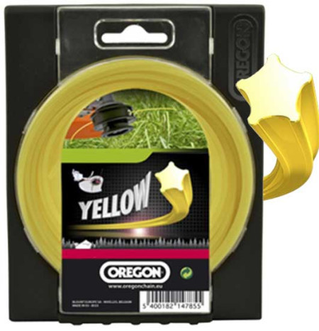 Oregon silk za trimer, yellow starline 2,4mm x 15m ( 023935 )