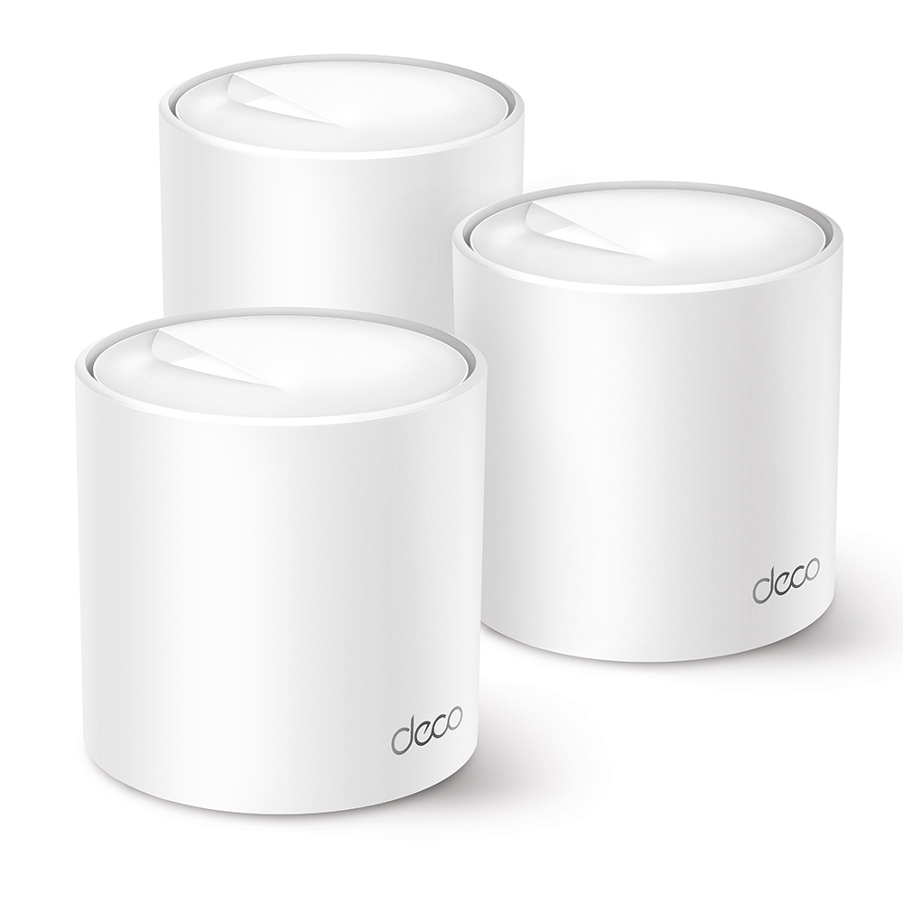 TP-Link Deco X50 Mesh WiFi 6 sistem AX3000Mb/s (3 rutera X50 u pakovanju) Dual-Band 2.4 & 5GHz, 3 x Gigabit LAN, 1 GHz Dual-Core CPU, IPv6, do 150 istovremenih konekcija, Parental Controls, Deco app