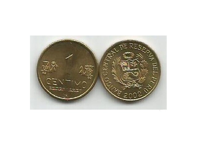 Peru 1 centimo 2002. UNC