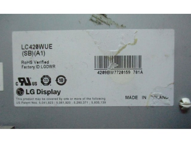 LCD Panel 42` LC420WUE  (SB) (A1)
