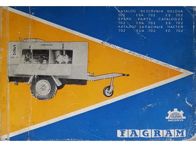 Katalog Rezervnih Delova `FAGRAM` Smederevo Jugoslavija