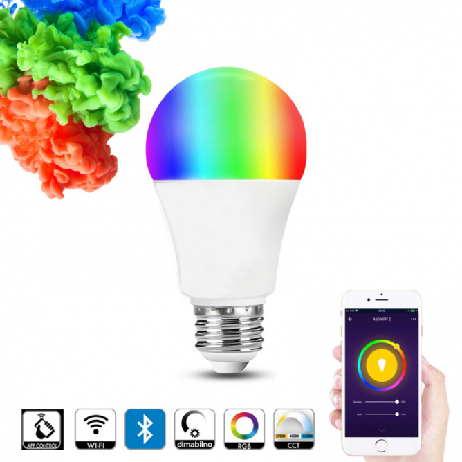 LED SIJALICA S11 A60 10W E27 RGB/CCT SMART WI-FI