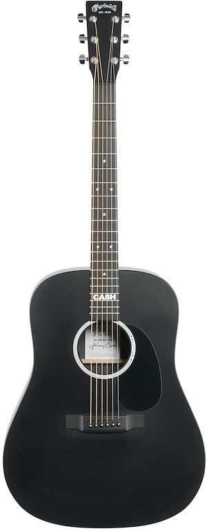 Martin DX Johnny Cash Black HPL ozvučena akustična gitara