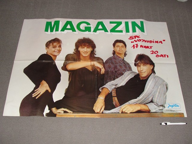 OGROMNI Estradni Poster Pop Grupe Magazin 1980te Ex Yu