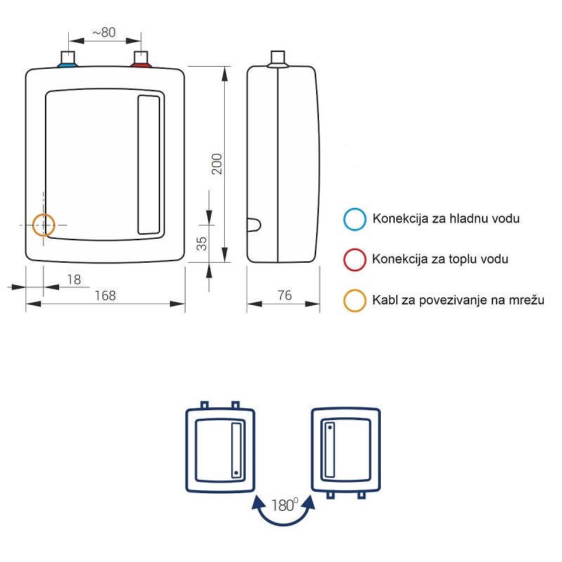 Kospel protočni bojler EPO 2-4