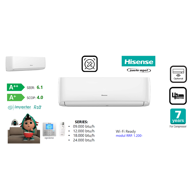 Hisense inverter klima uređaj Expert Smart 9K - CF25YR1F