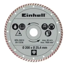 Einhell dijamantna rezna ploča TURBO 200 x 25.4mm