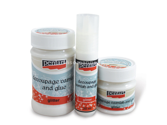 Svetlucavi lak i lepak za dekupaž PENTART - 50 ml (lak i lepak)