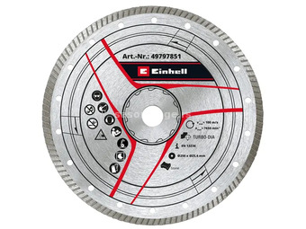 Einhell dijamantna rezna ploča 200x25 4 Turbo