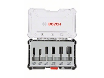 Komplet ravnih glodala 6 komada prihvat 8 mm (2607017466) BOSCH