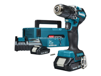 Makita Akumulatorska bušilica-odvrtač DDF487RAJ, 18V, 2x2,0 Ah