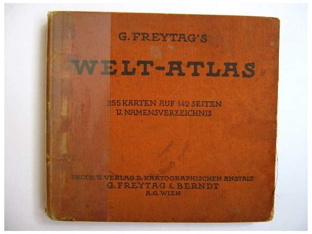 Gustav Freytag’s Welt - Atlas - 1929.