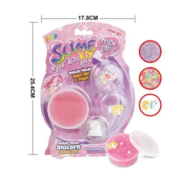 Slime kit, gumena igračka, unicorn