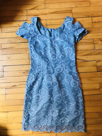 Vintage plava haljina