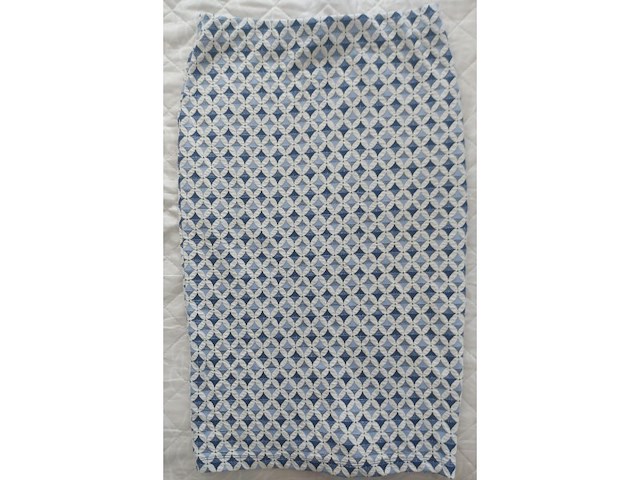 Zara plavo-bela suknja, M